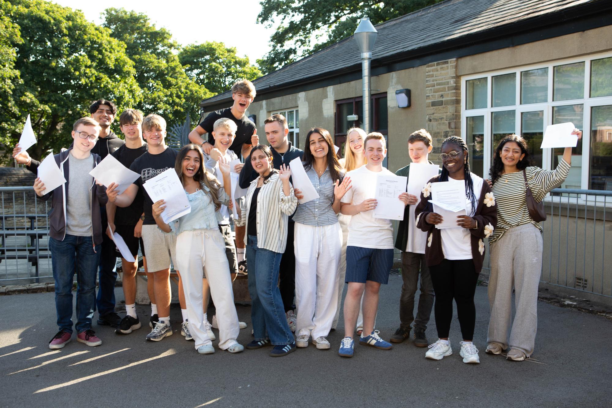 A Level results day 2026: 38 pictures of Halifax students picking up ...